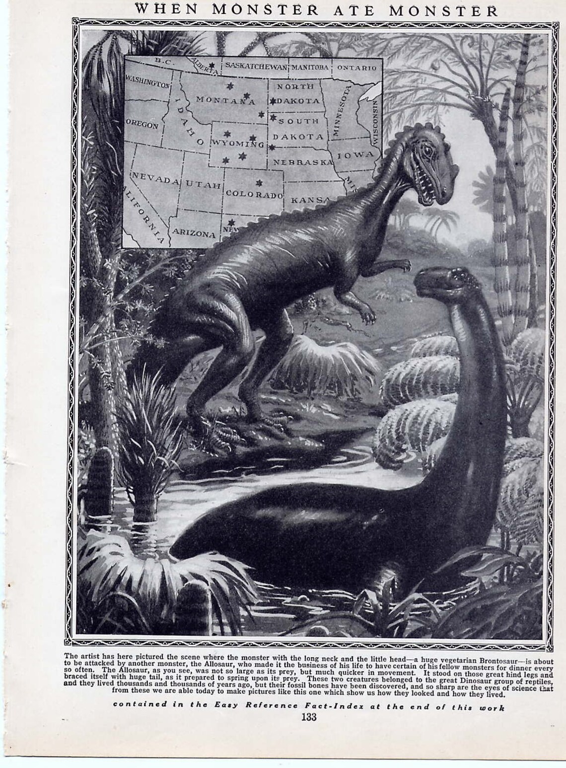 Allosaurus Has Brontosaurus for Lunch Tough-love Laws of the Dino-swamp ...