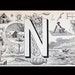 Letter N French Dictionary Alphabet Chart Paris France to Frame Black ...