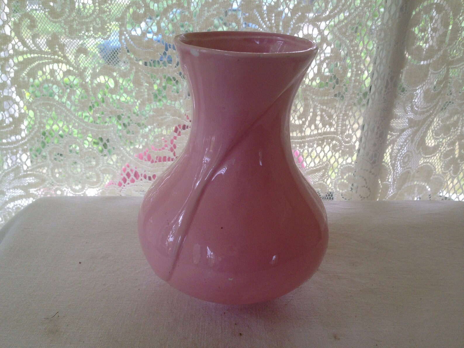 Vintage Vase Tea Rose Pink Mid Century for Your Country | Etsy