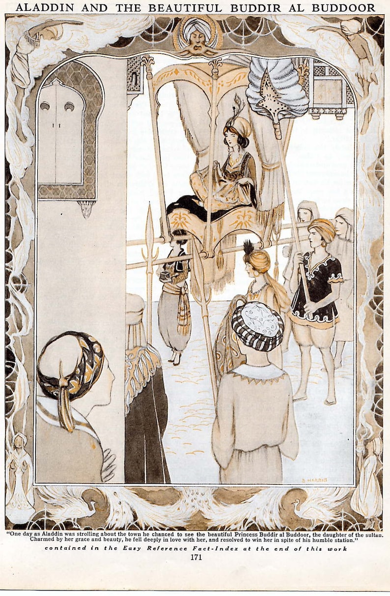 Beautiful Buddir Al Buddoor Persian Princess Arabian Nights 1920s ...