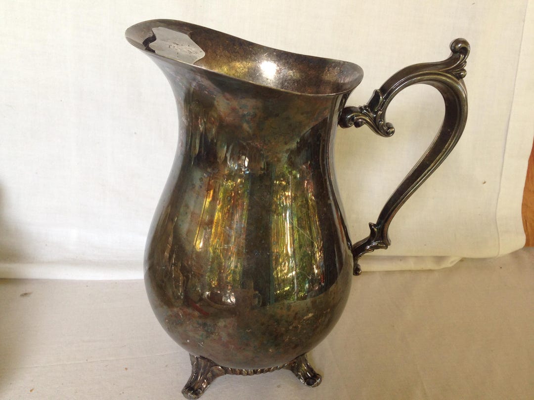 WM Rogers Pitcher Silver Plate 1940s Rare Vintage Kitchenware ...