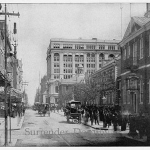 Philadelphia Pennsylvania Chestnut Street USA 1890 Vintage Victorian ...