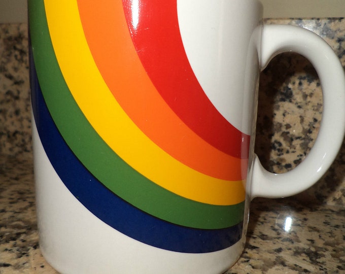 Rainbow Mug Vintage Ftd Coffee Cup 1980s Gay Pride Classic Etsy