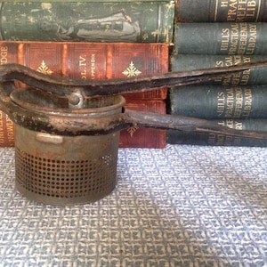 Antique 1887 Silver & Co. NY Potato Ricer Masher Country Kitchenware ...