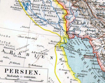 1855 Iran Persia Afghanistan Baluchistan Iran Map Old - Etsy