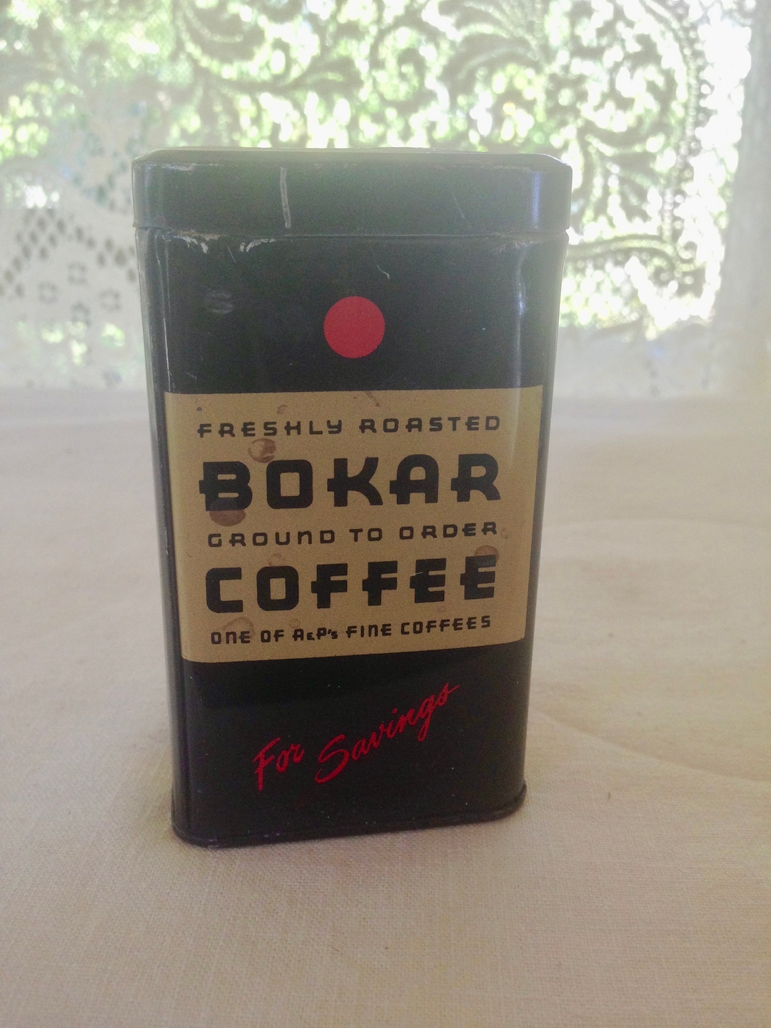 Bokar Coffee Tin Savings Bank 1960s A&P Grocery Store - Etsy