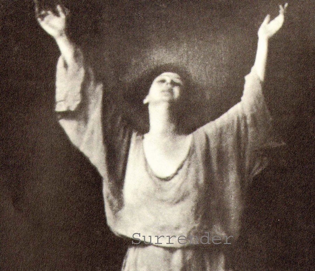 Isadora Duncan Modern Dance Portrait Photo Illustration Vintage ...
