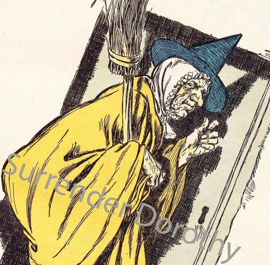 Witch at the Door Arthur Rackham 1927 Original Children's Lithograph ...