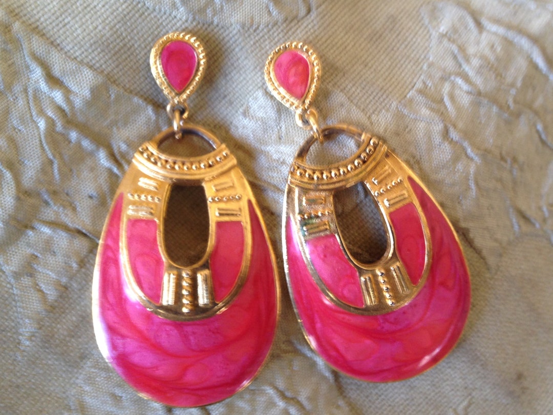 Edgar Berebi Earrings Sultana Chandelier Enamel Dangle Post Stud ...