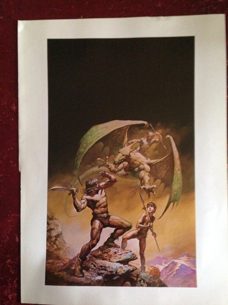 Conan of Aquilonia Boris Vallejo 1970s Sci Fi Horror Erotica - Etsy