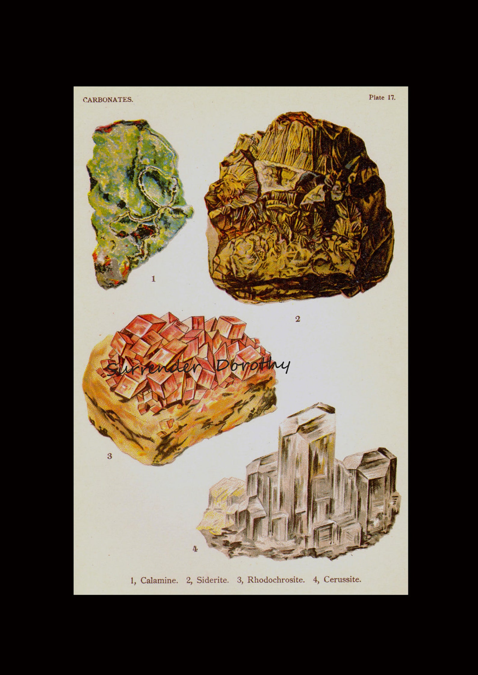 Calamine Siderite Rhodochrosite Cerussite Crystal Stone - Etsy