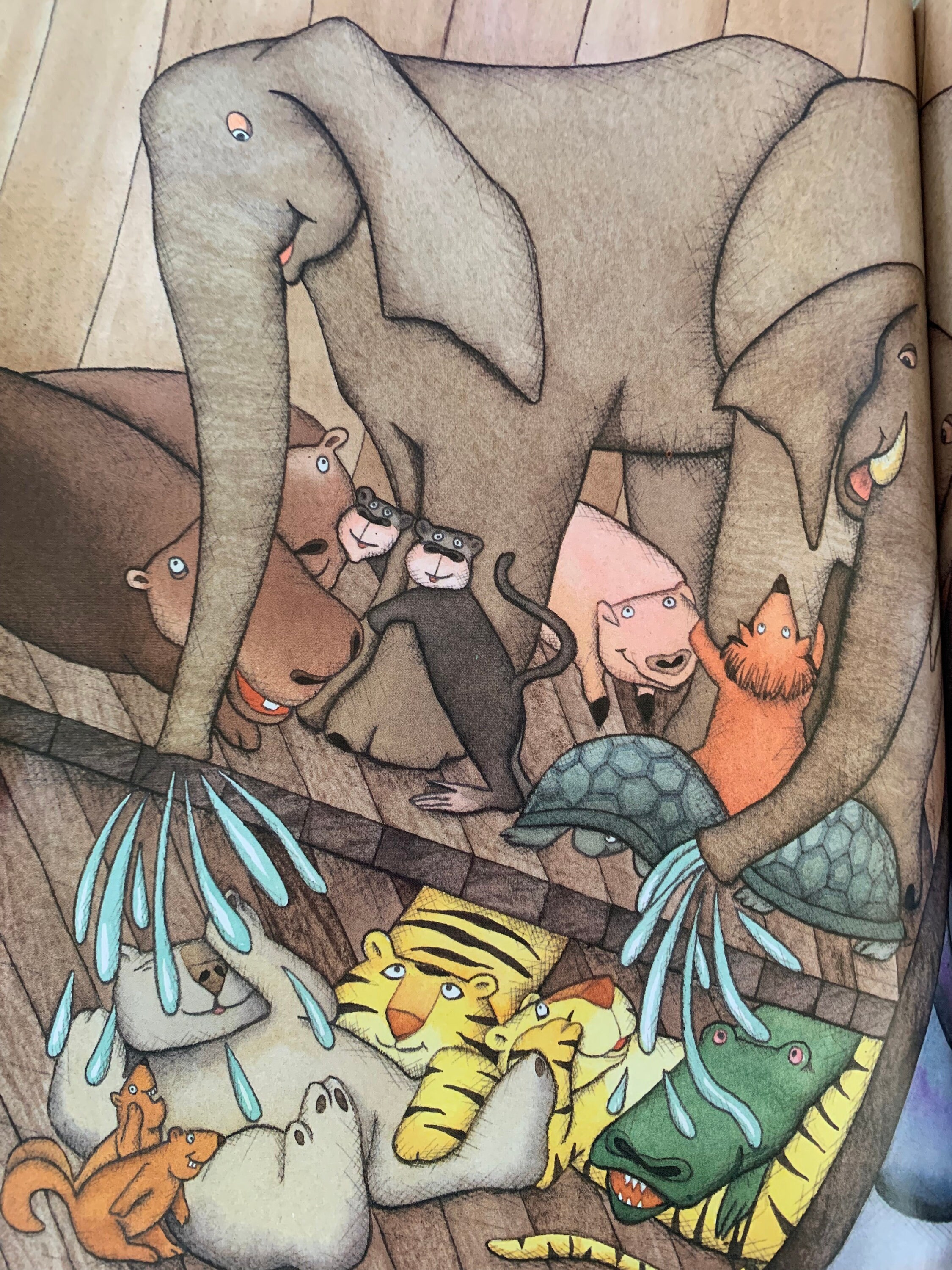 Inside Noah's Ark Laura Fischetto First Edition 1989 Children's Picture ...