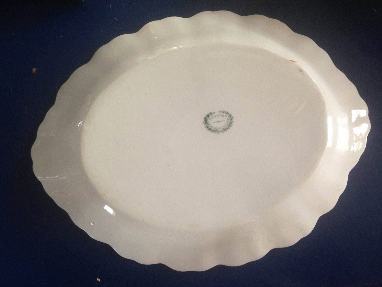Dresden Porcelain Serving Platter Bavaria Red Roses 12.5" X 9.5" Medium ...