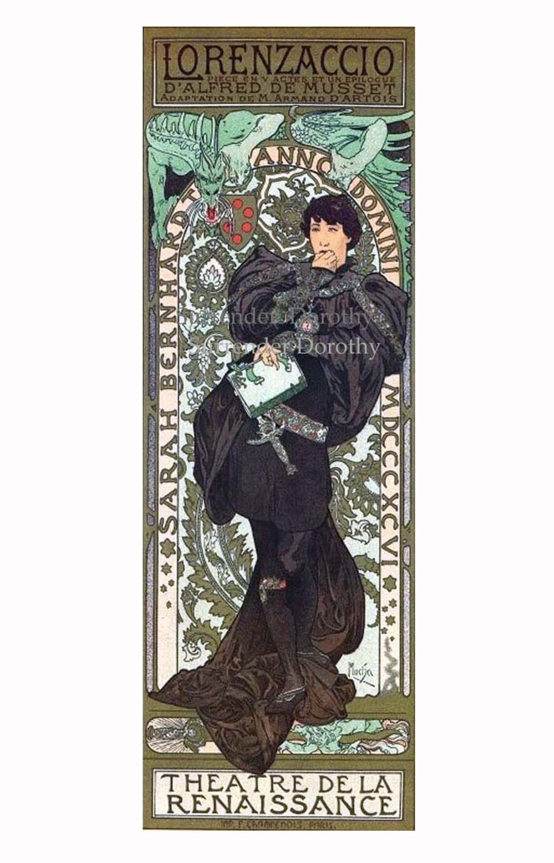 Alfons Mucha Job Cigarettes Belle Epoque Ad Victorian Color - Etsy