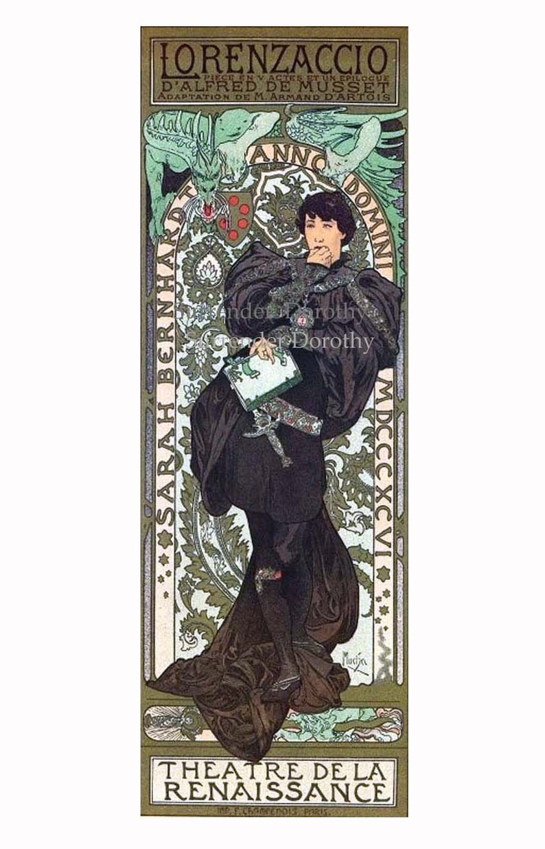Alfons Mucha Job Cigarettes Belle Epoque Ad Victorian Color - Etsy