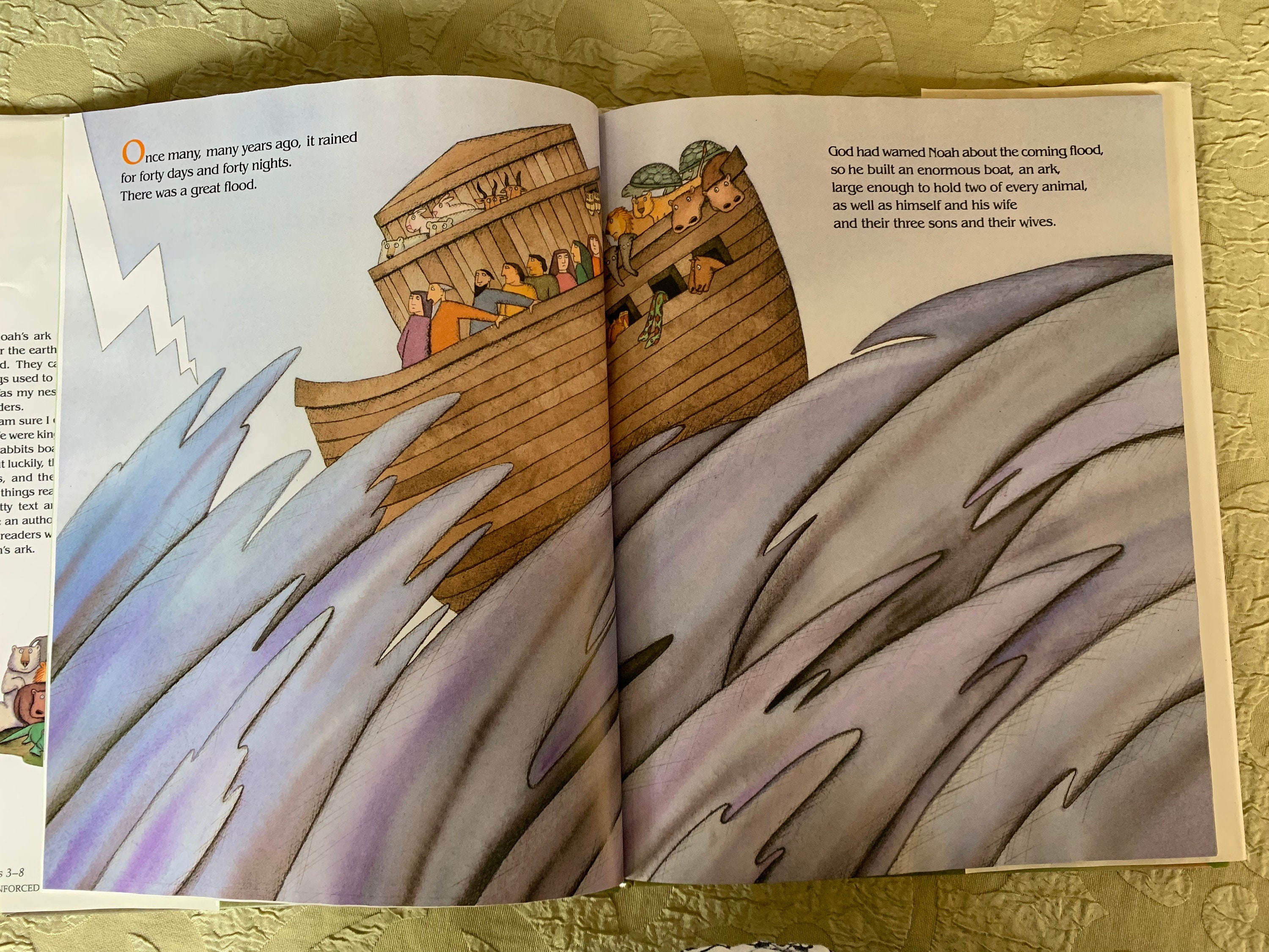 Inside Noah's Ark Laura Fischetto First Edition 1989 Children's Picture ...
