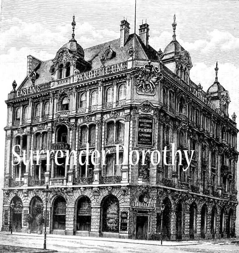 Gothic Architecture Berlin Germany 1887 Antique Victorian Steel ...