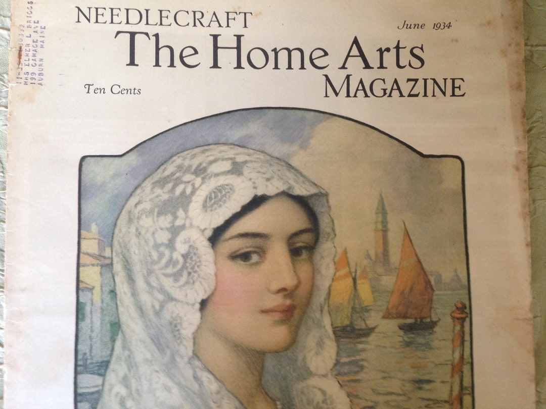 Needlecraft Home Arts Magazine JUNE 1934 John Edwin Jackson Cover ...