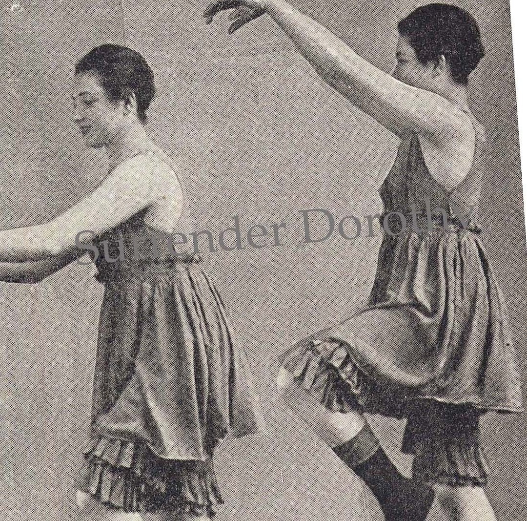 Cute Flapper Girl Tiptoes Through Tulips 1920s Vintage Dance - Etsy