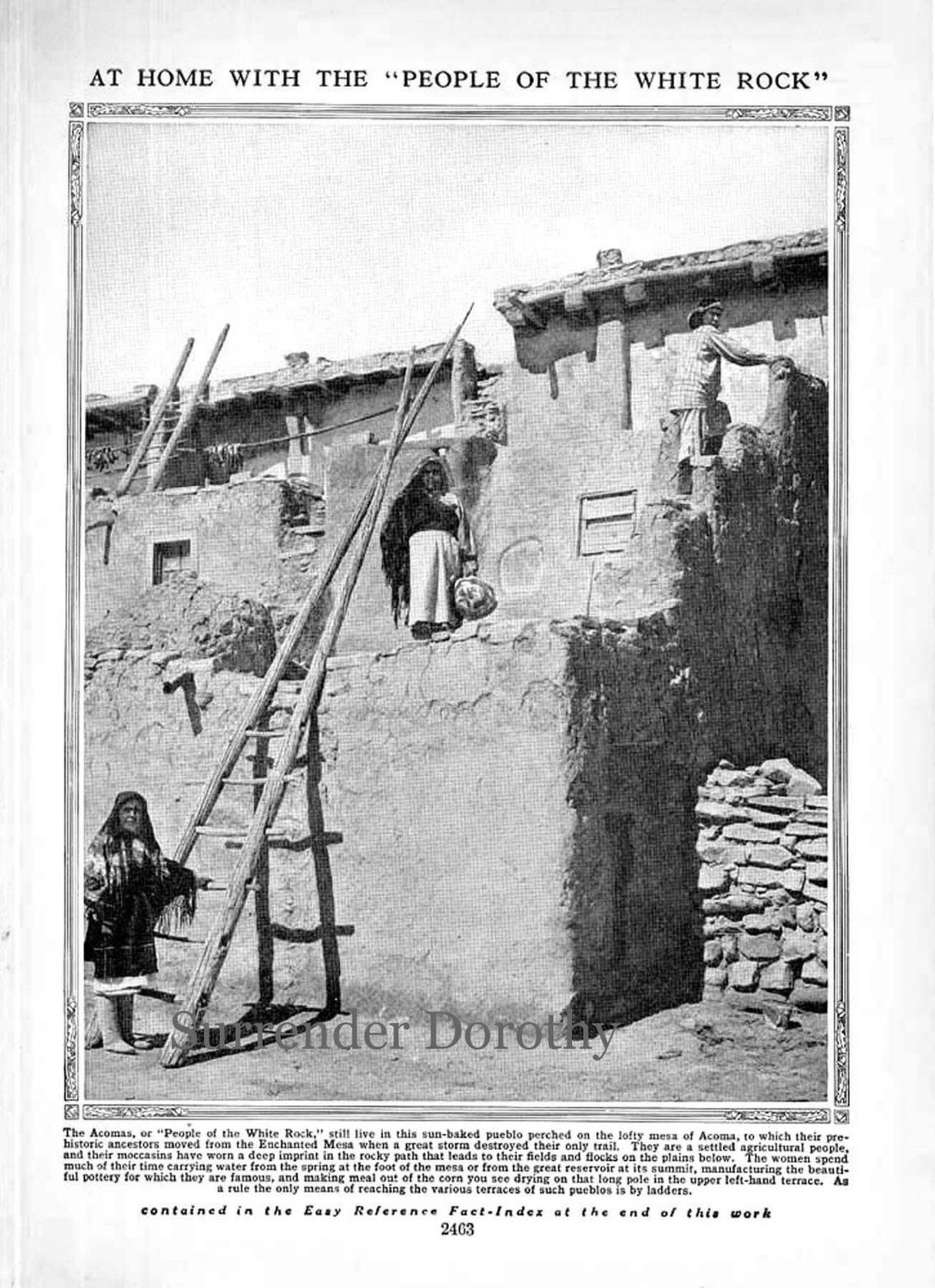 Acoma Pueblo Native American First People 1928 Antique - Etsy