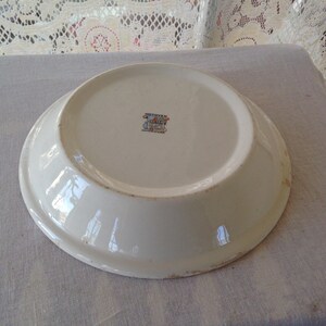 Harker Bakerite Pie Plate Deep Dish Peony Pattern 22K Gold Trim Forties ...