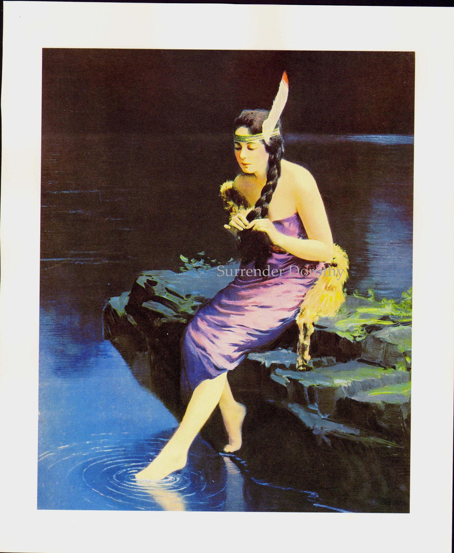 Minnehaha James Arthur 1930s Native American Pinup Girl Vintage Man ...