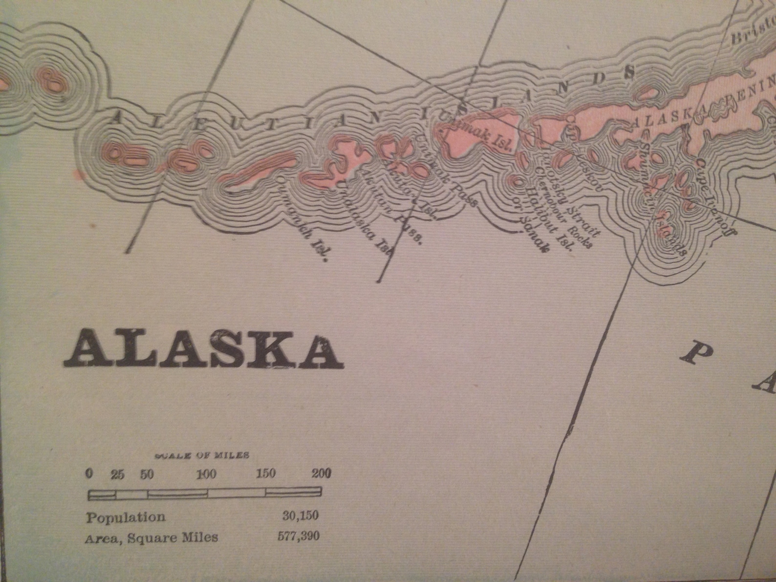 ALASKA Map 1892 Antique Copper Engraving North American - Etsy