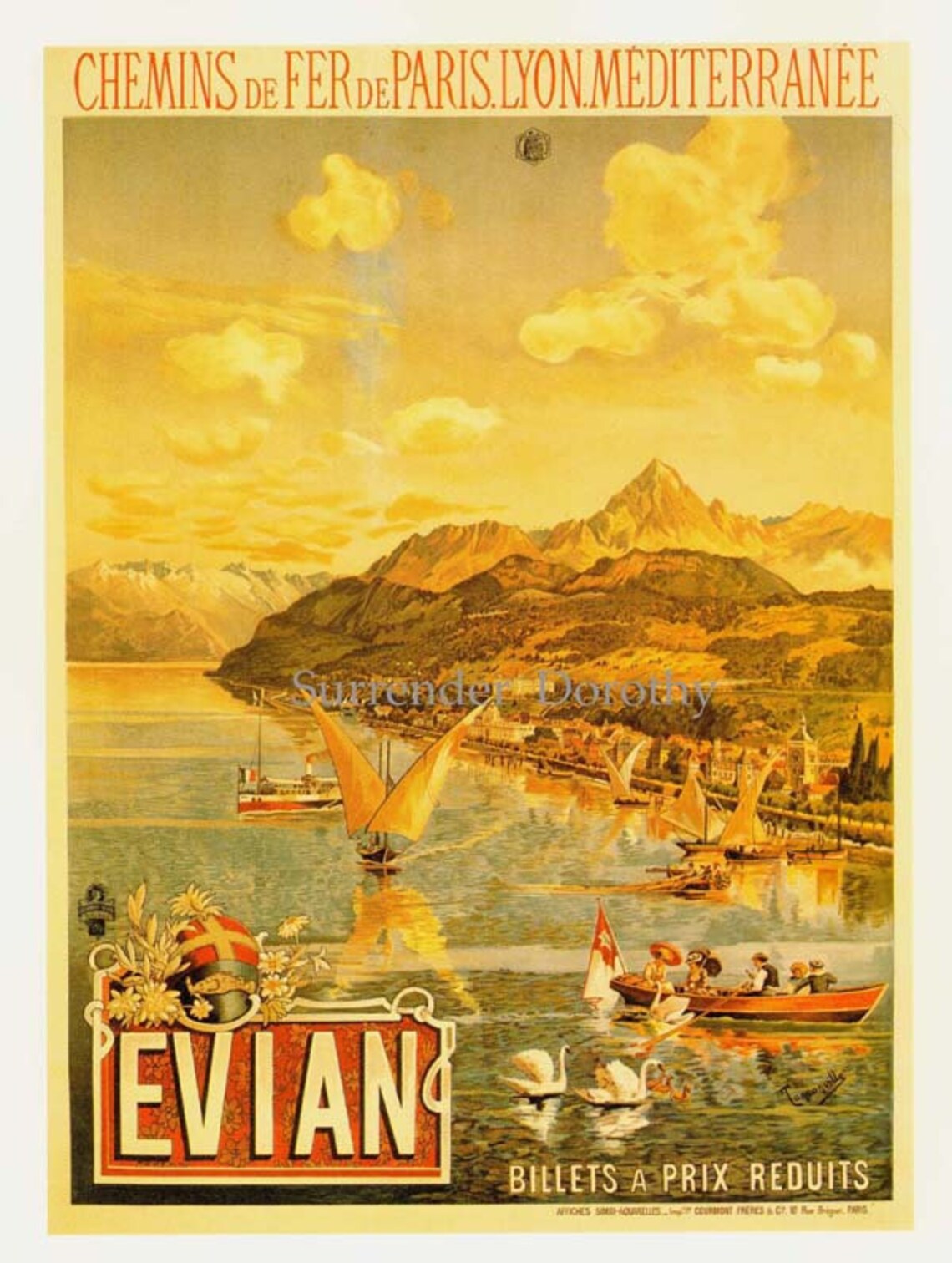 Vintage Paris Exhibition Poster France Francois Flemming Edwardian ...