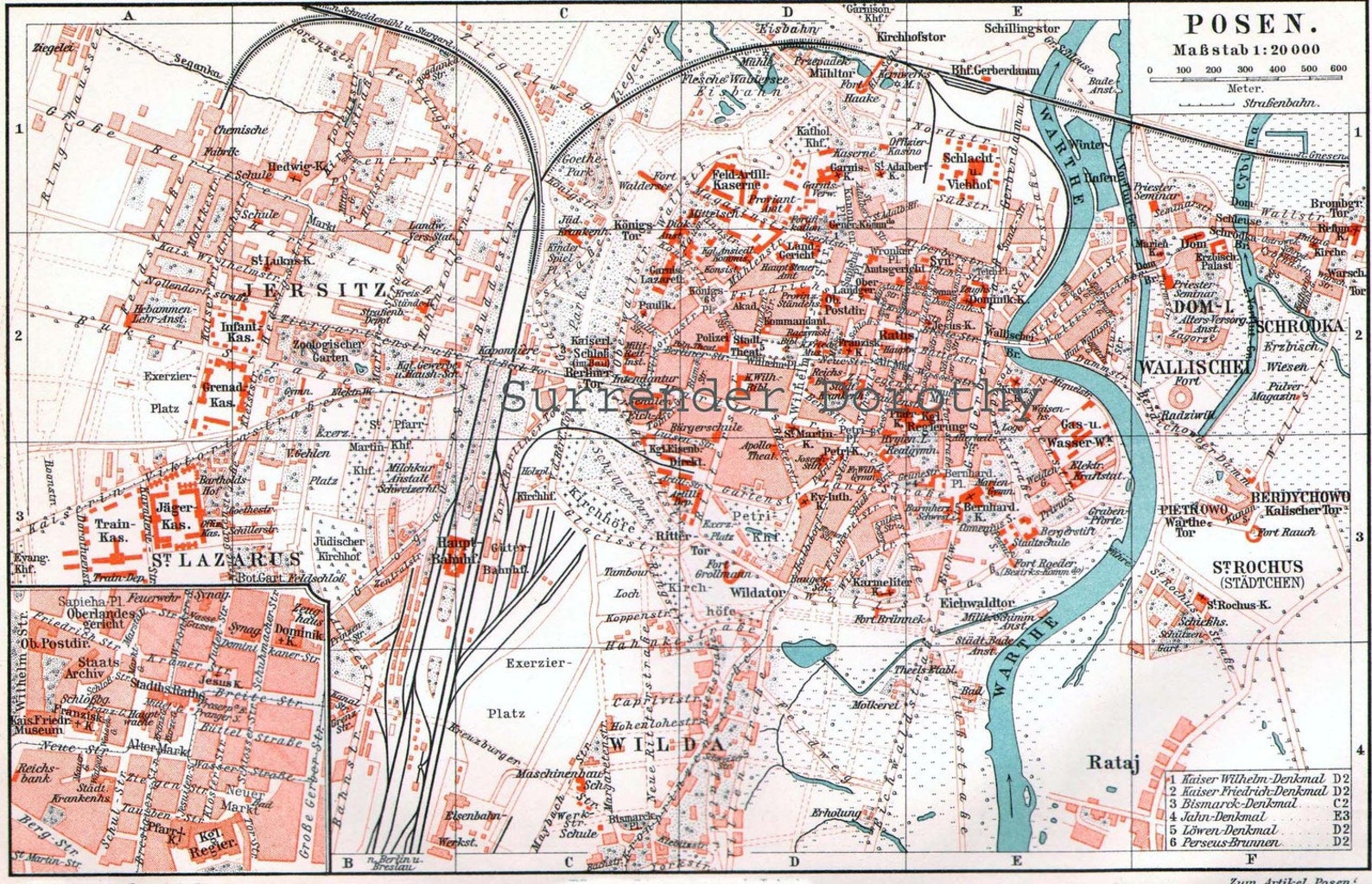 Posen Poland Map 1906 Prussia Vintage Steel Engraving European - Etsy