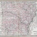 Arkansas USA State Map Antique Copper Engraving North American - Etsy