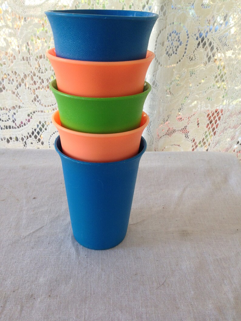 Tupperware Sippy Cups 4 OZ Tumbler Set Bright Colors Set of - Etsy