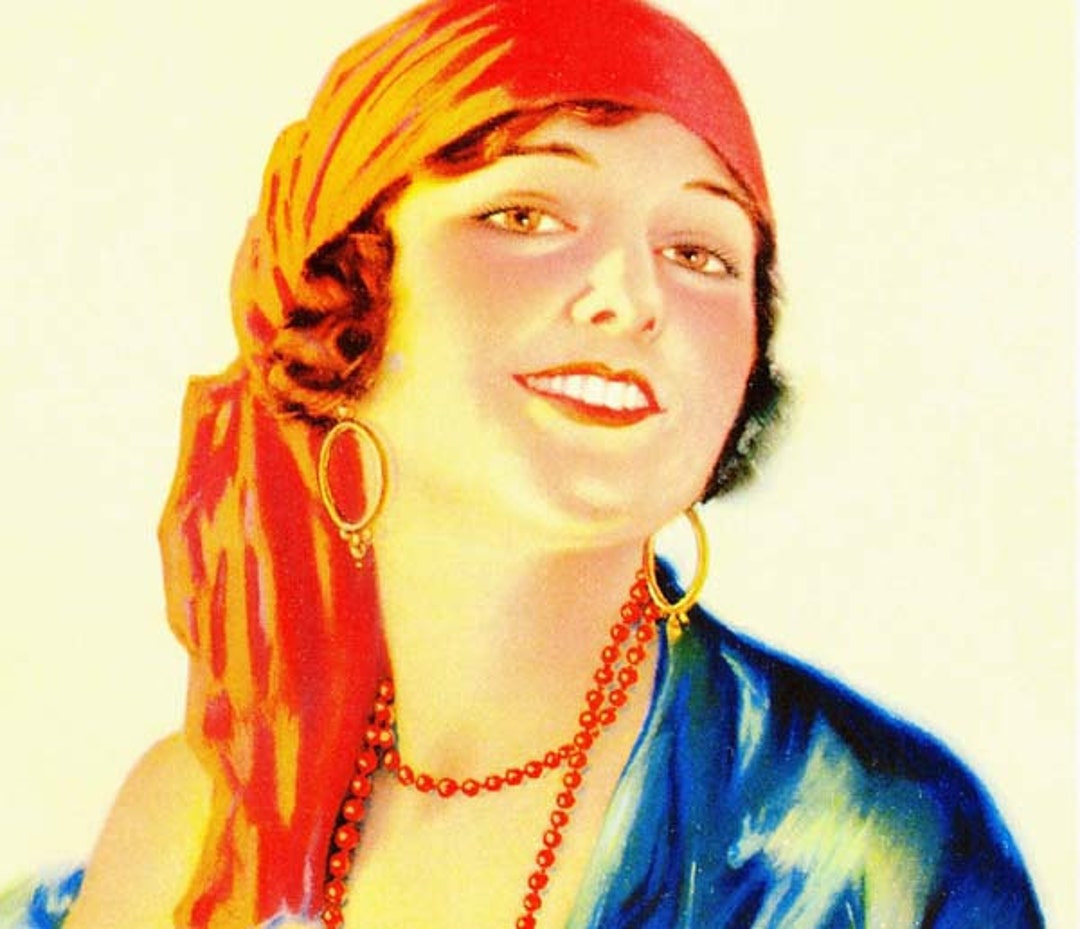 Smiling Gypsy Girl Carmen Pinup Girl Poster Print to Frame Cheesecake ...