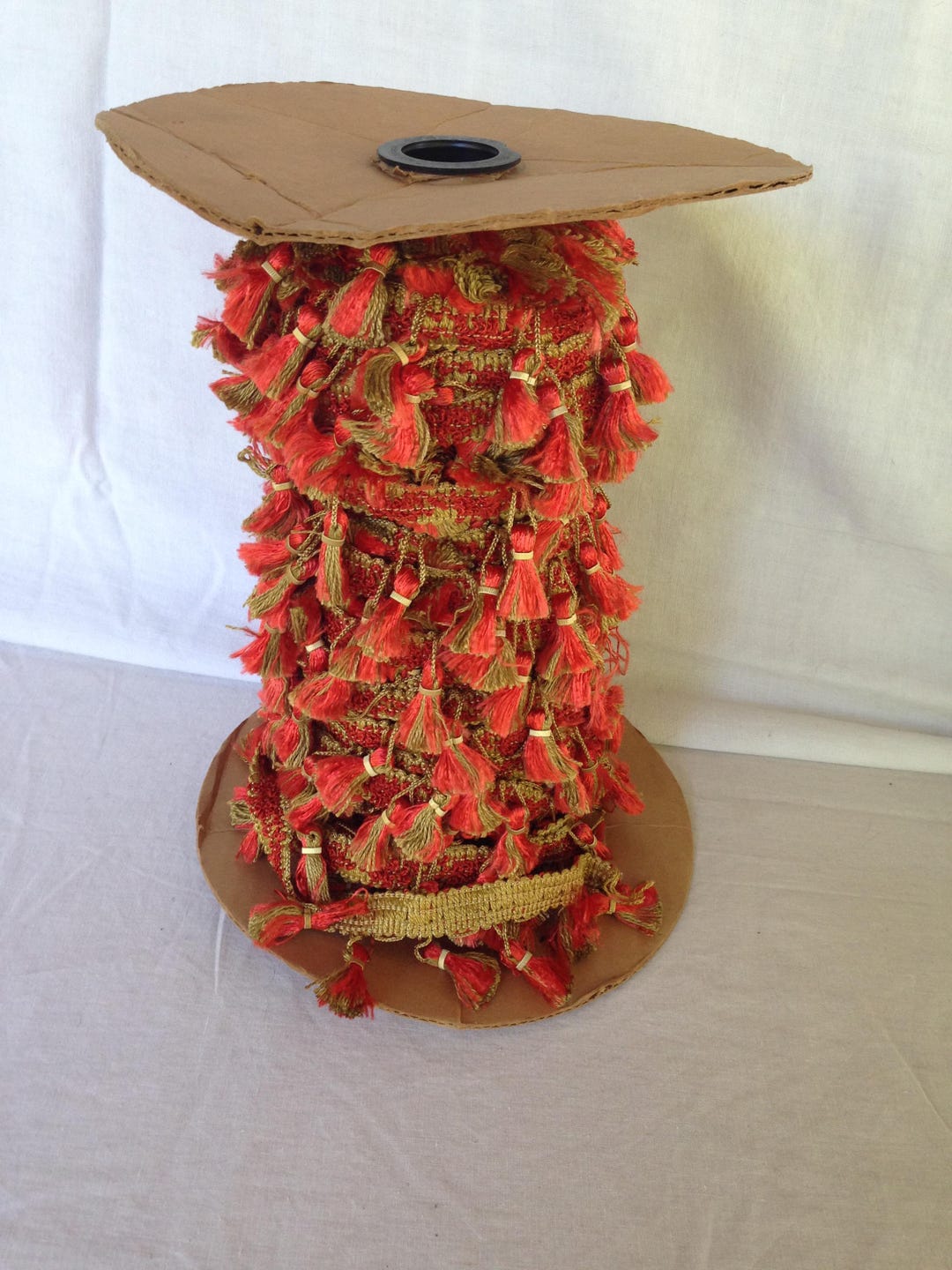 Orange Gold Tassel Fringe Half Roll New Old Stock NOS Retro 1970s - Etsy