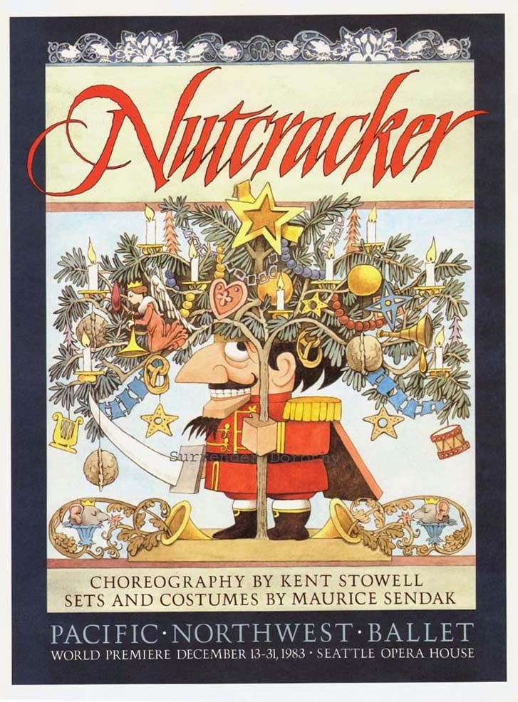 Nutcracker Ballet Christmas Celebration Maurice Sendak Vintage Original ...