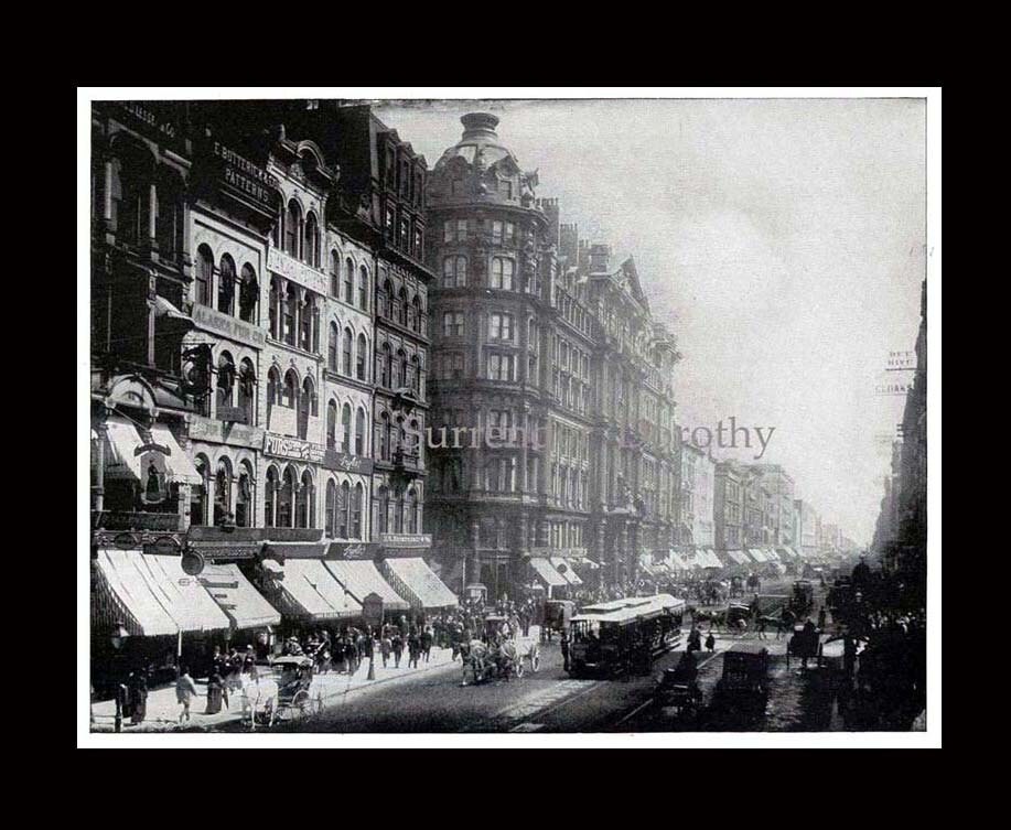 Chicago Illinois State Street USA 1890 Vintage Victorian - Etsy