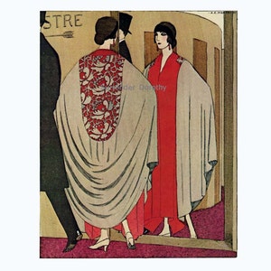 French Flapper Evening Fashions Belle Epoque Era Roaring Twenties ...