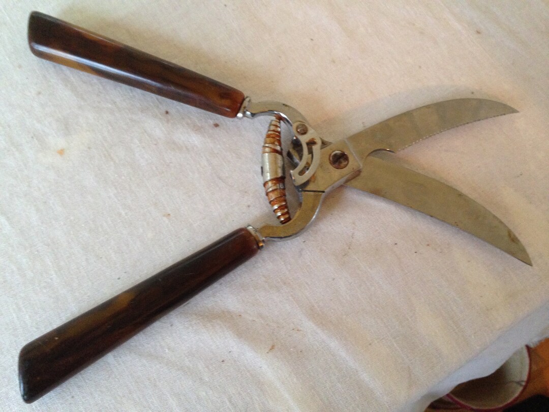 Vintage Poultry Boning Shears Scissors Antique Chef Tradesman Tool ...
