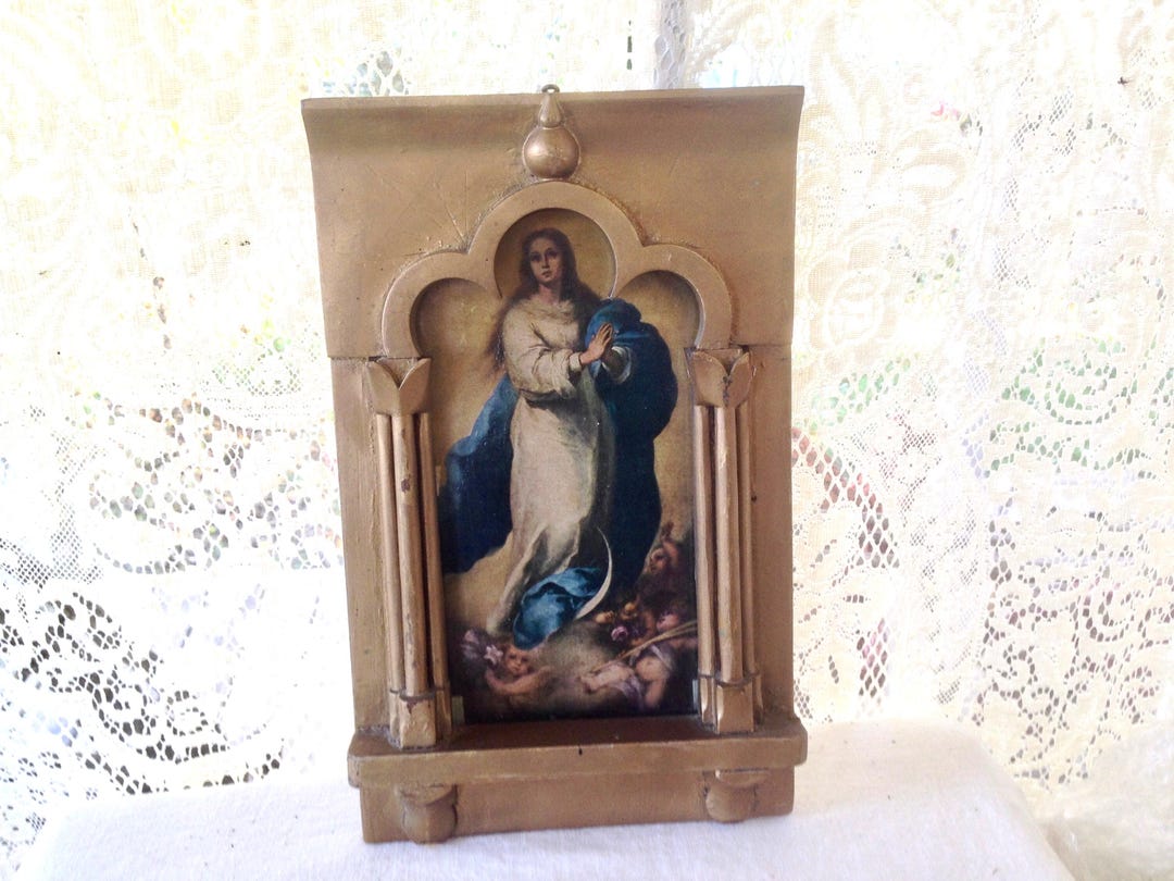 Madonna Virgin Mary Ascending to Heaven Blessed Mother BVM Catholic ...