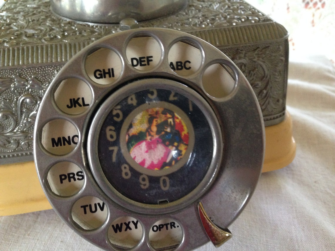 Telephone Princess Style Rotary Dial French Provincial Vintage - Etsy