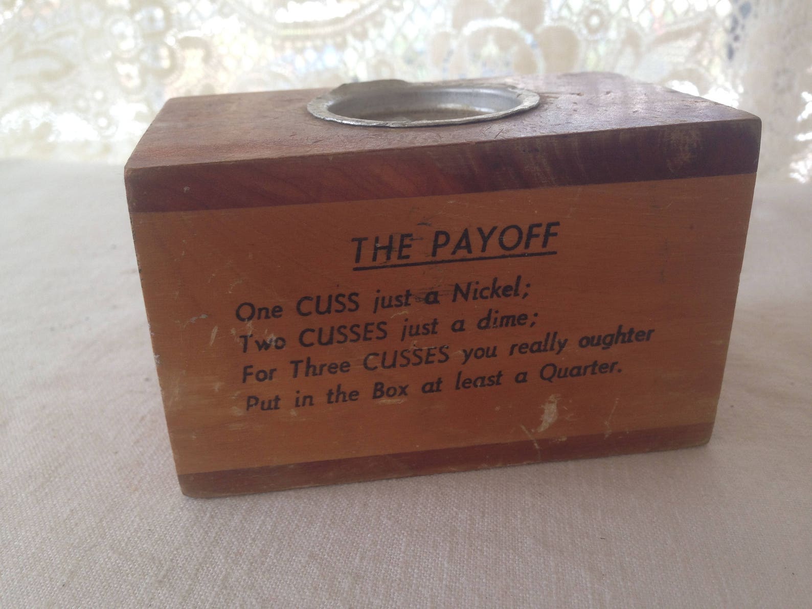 Cuss Box Bank Tourist-ware Paradise California Souvenir 1960s - Etsy