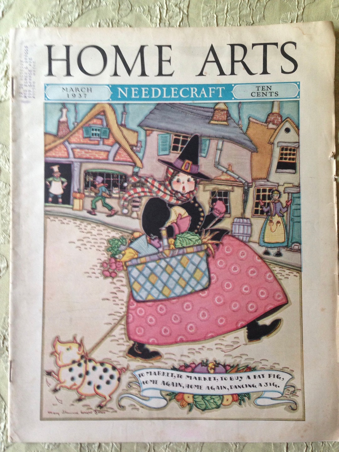 Needlecraft Home Arts Magazine March 1937 Sherwood Wright Jones Cover ...