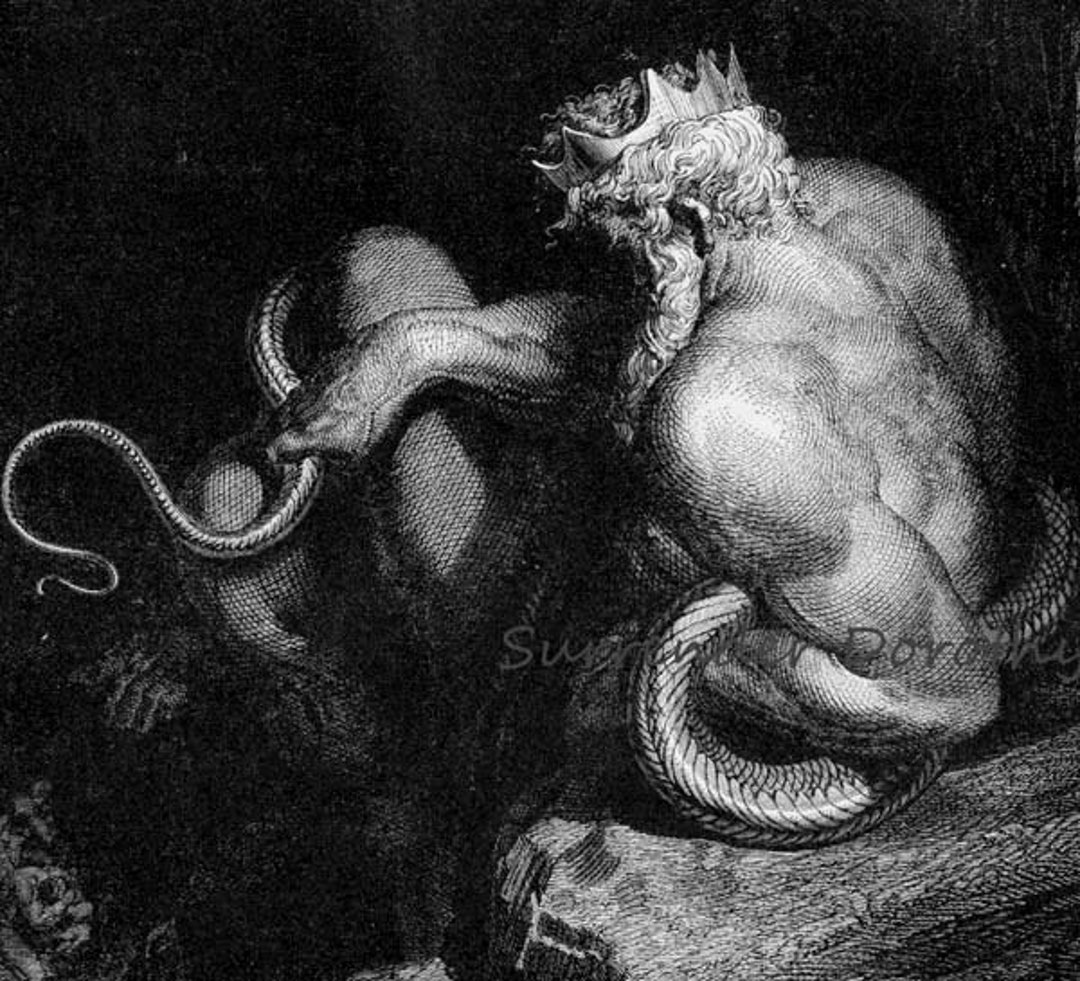 Minos Judges Transgressions Dispatches Souls Gustave Dore' Inferno Hell ...