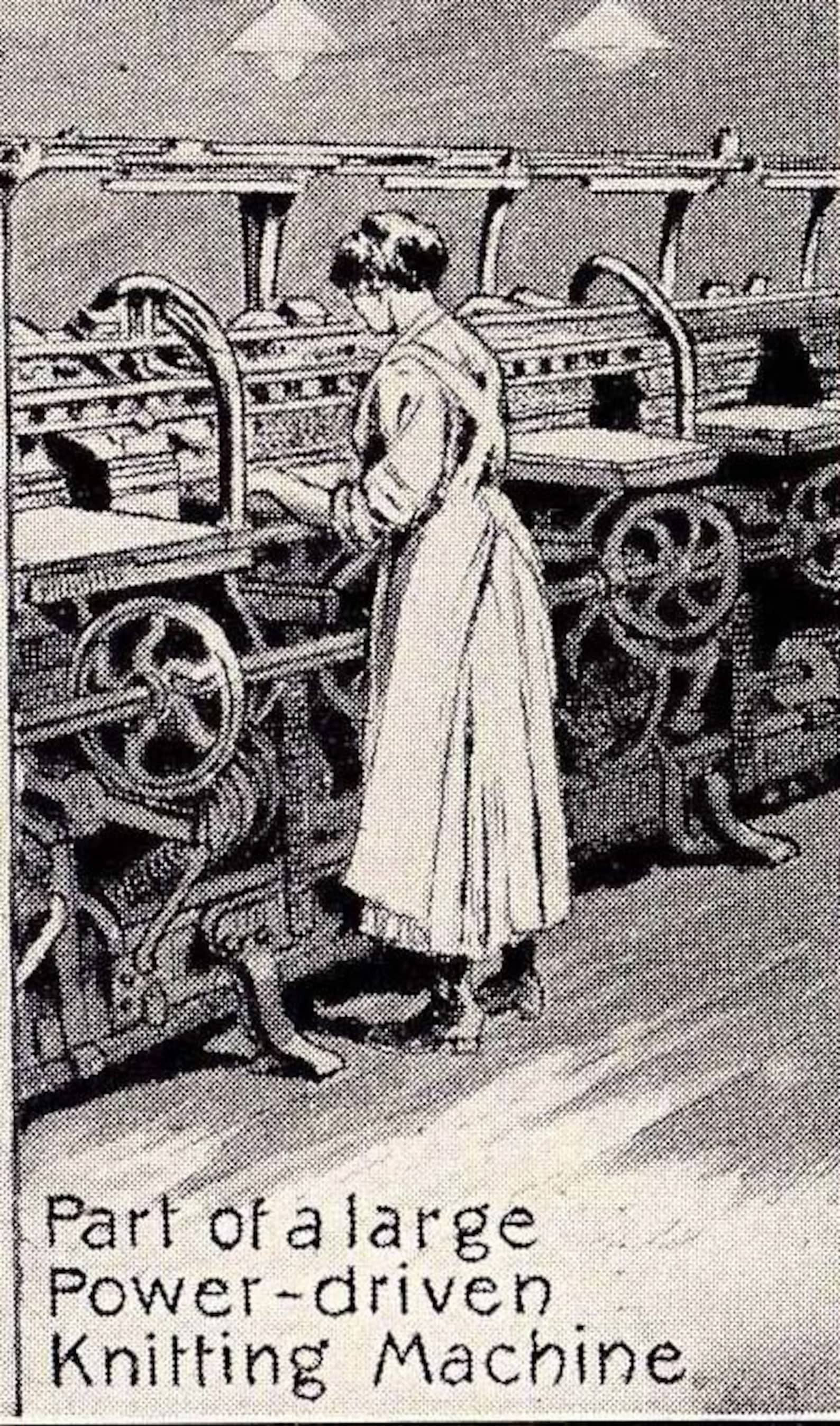 How Knitting Machines Work Early Invention Vintage | Etsy