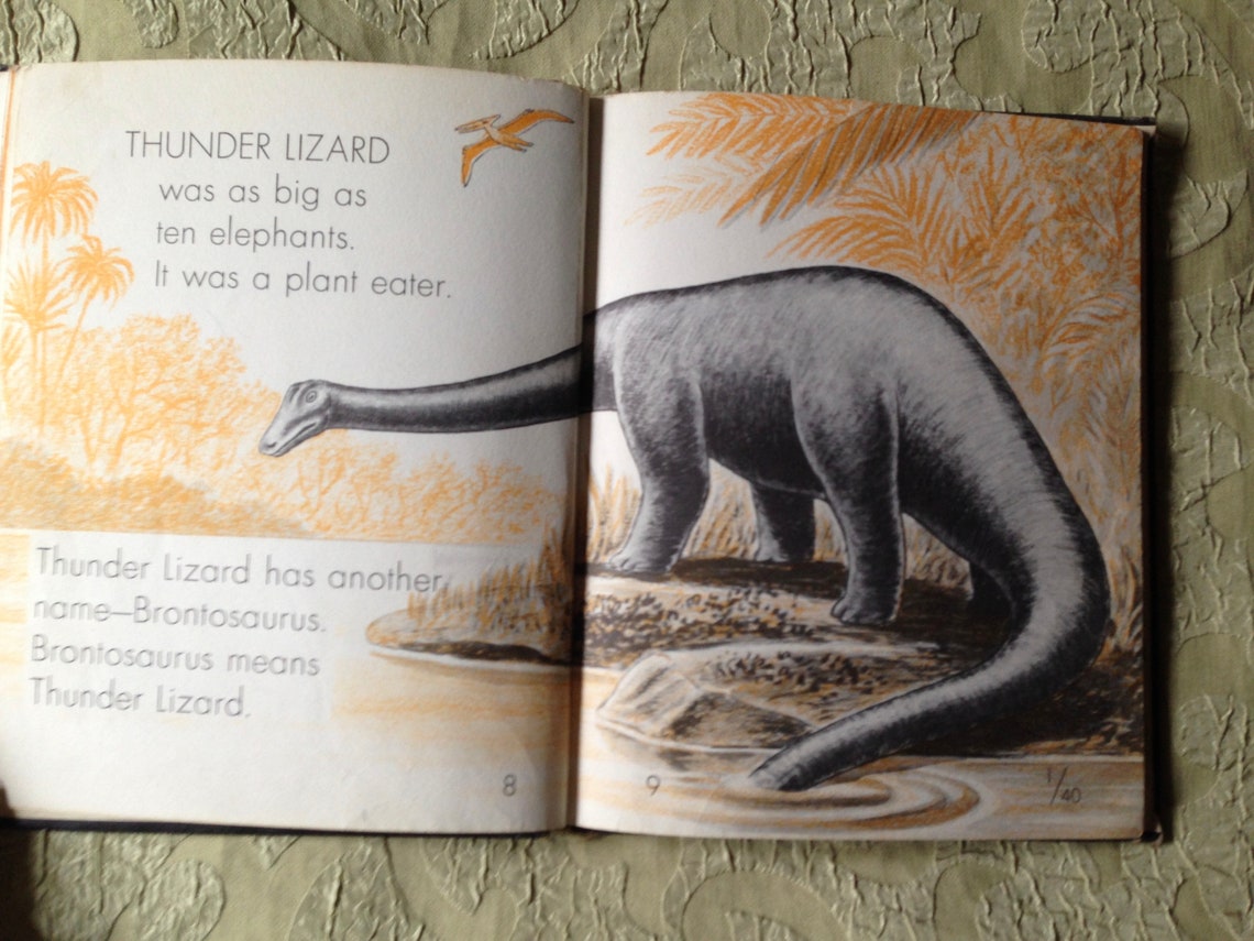 The True Book of Dinosaurs Mary Lou Clark Hardcover - Etsy