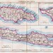 Jamaica Java Bali Island Map Antique Copper Engraving Vintage ...
