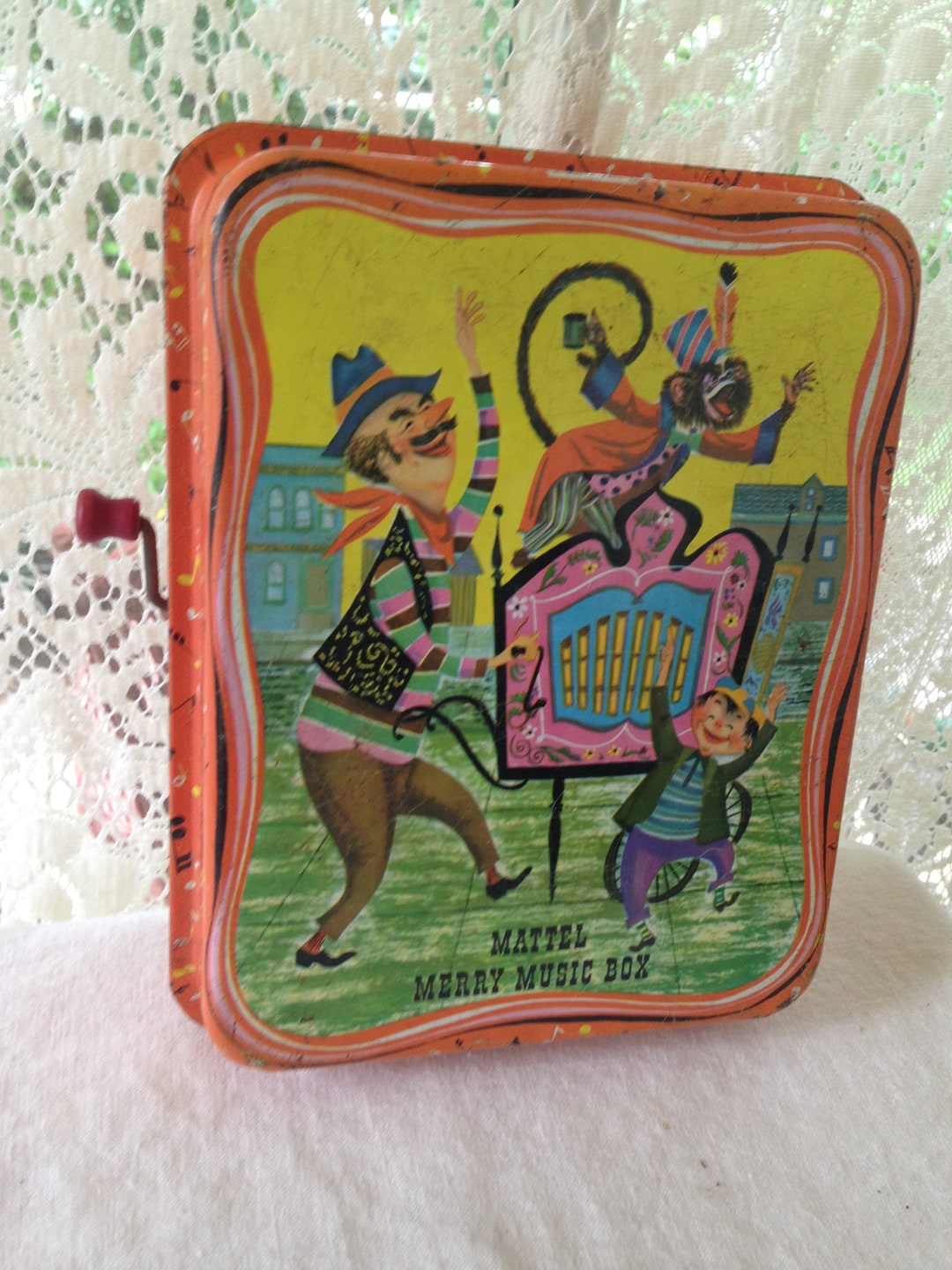 Mattel Merry Music Box 1953 RARE Vintage Musical Tin Toy Works Great - Etsy