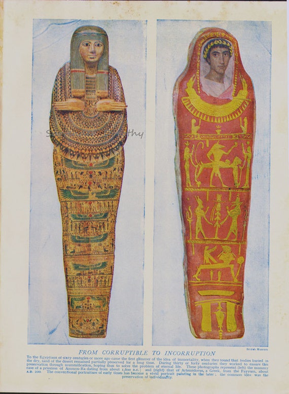 Egyptian Mummy Case Template