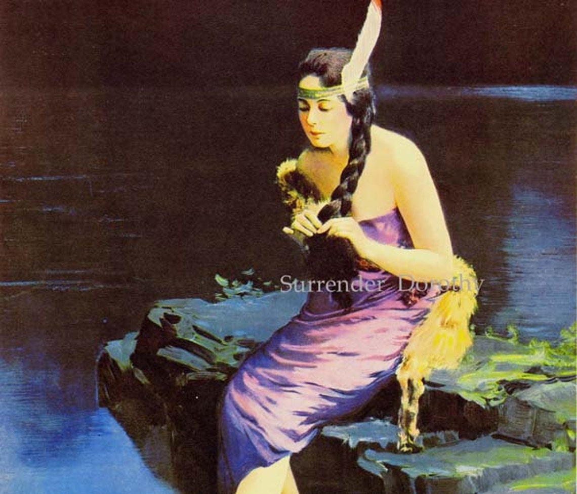 Minnehaha James Arthur 1930s Native American Pinup Girl - Etsy