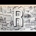 Letter R French Dictionary Alphabet Chart Paris France to Frame Black ...