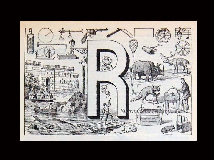 Letter R French Dictionary Alphabet Chart Paris France to - Etsy